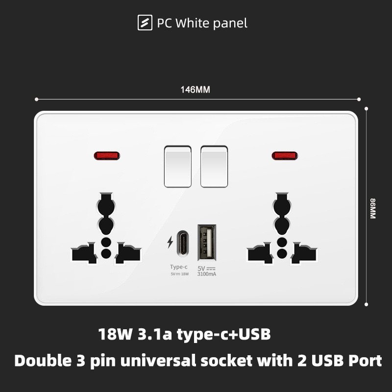 Double Socket Ghana | Safe & Durable Power For Daily Use