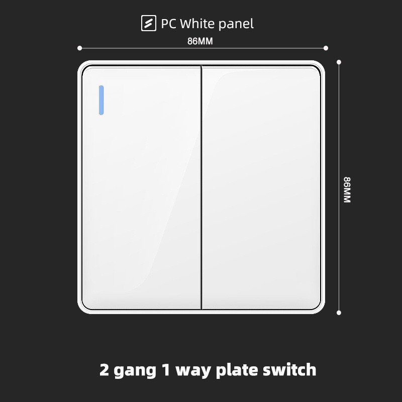 2 Gang Switch Ghana | Dual Light Control For Homes