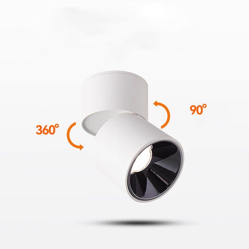 Surface Mounted Folding Spotlight | 12W Adjustable Light